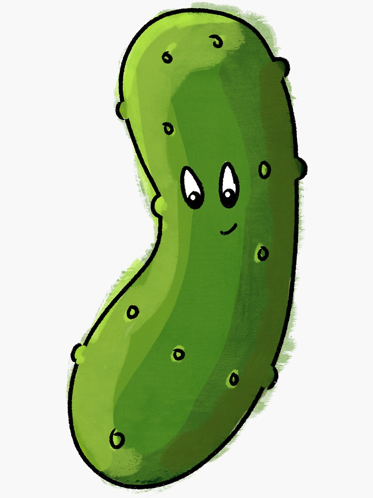 "Happy pickle doodle" Sticker for Sale by kylepeterart | Redbubble