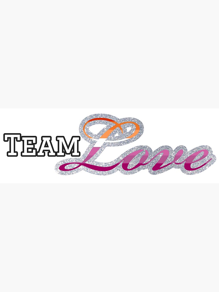 "Team Love lesbian pride " Sticker for Sale by KCAbdelnour | Redbubble