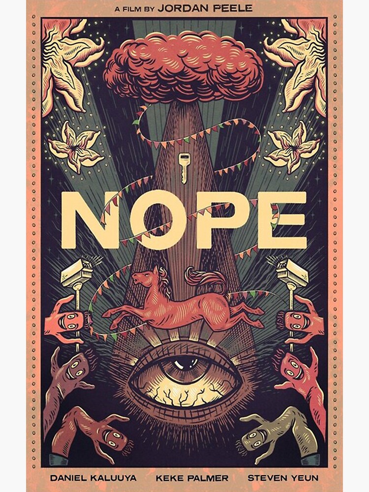 "NOPE Jordan Peele" Sticker for Sale by nicolegorman | Redbubble