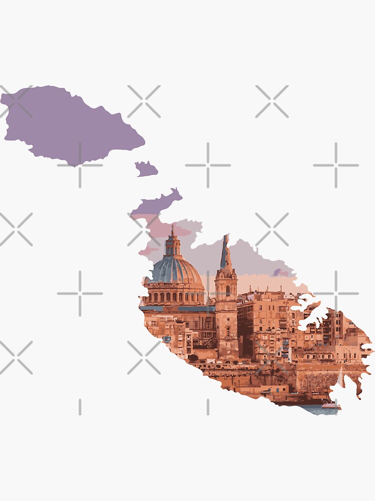 "Malta" Sticker for Sale by HACOshop | Redbubble