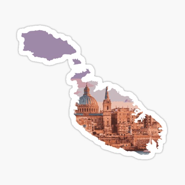 "Malta" Sticker for Sale by HACOshop | Redbubble