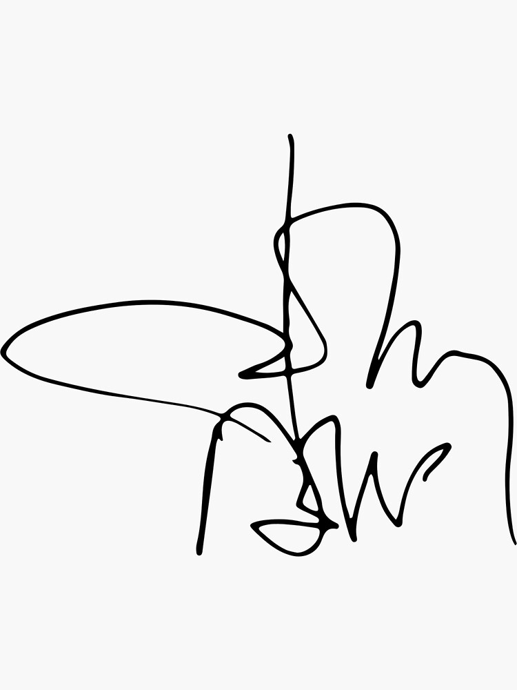 "JOHNNY DEPPs signature" Sticker for Sale by melodyjoypotter | Redbubble