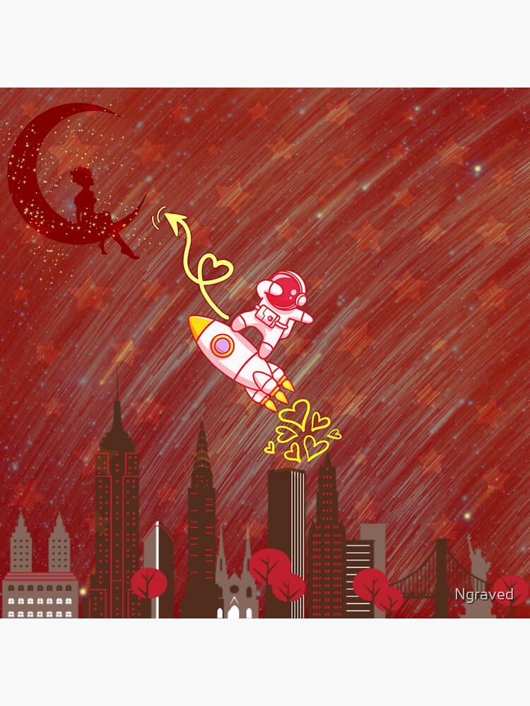 "Cute Red Bubble Art" Sticker for Sale by Ngraved | Redbubble