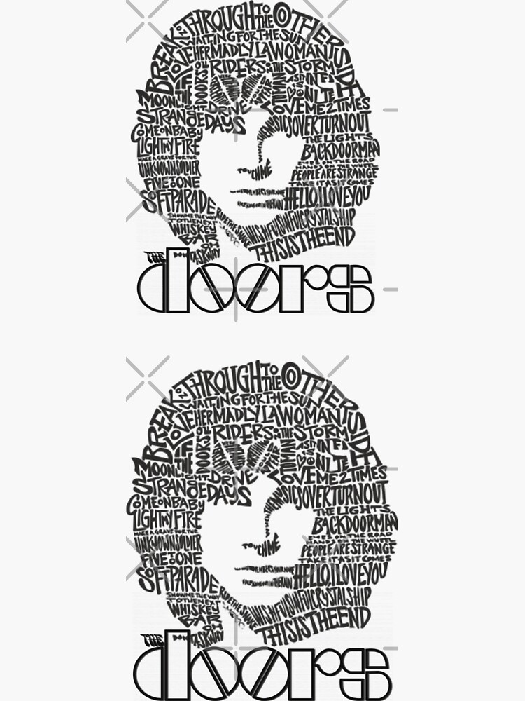"Vintage Jim Morrison" Sticker for Sale by stacyfashion | Redbubble