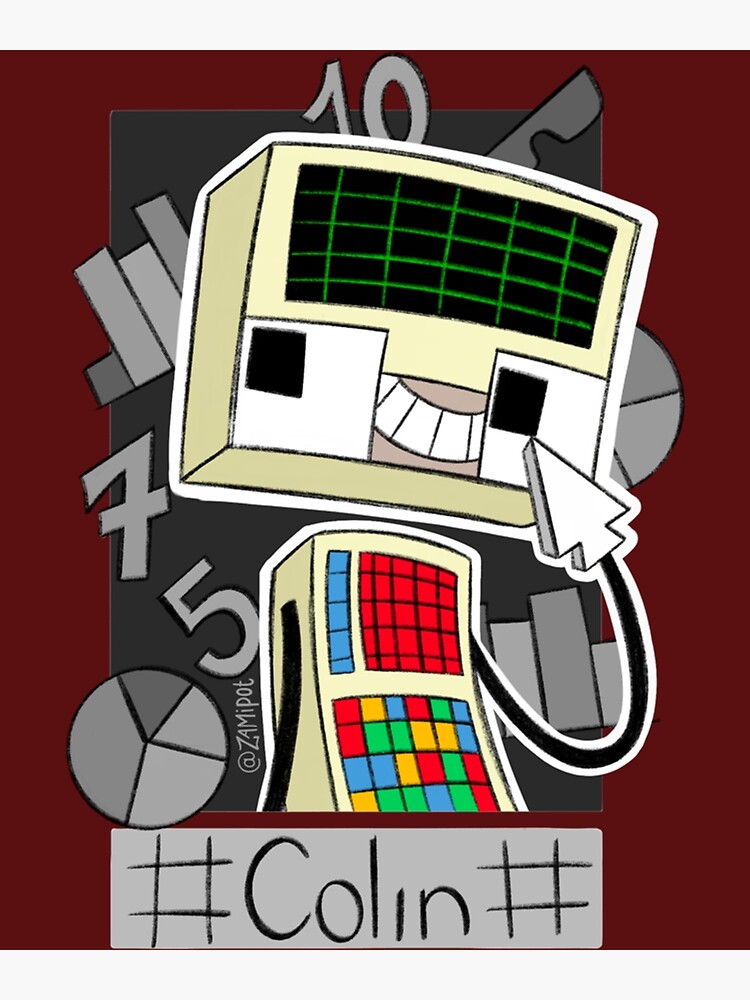 "DHMIS Colin the Computer" Poster for Sale by MerlPark | Redbubble
