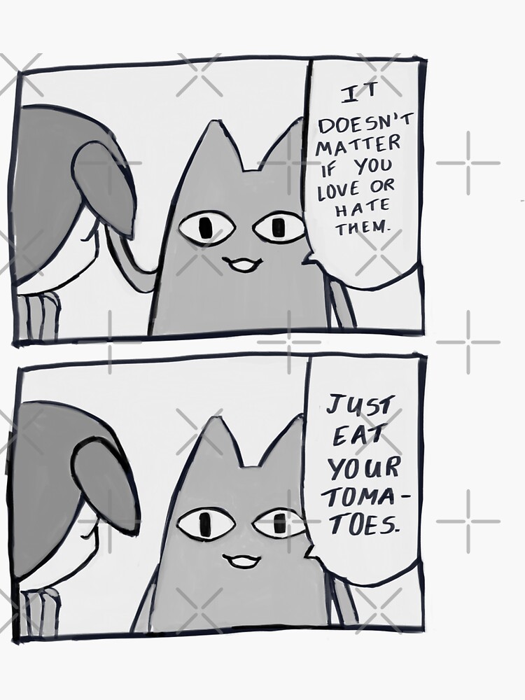 "Azumanga daioh chiyo dad just eat your tomatoes " Sticker for Sale by ...