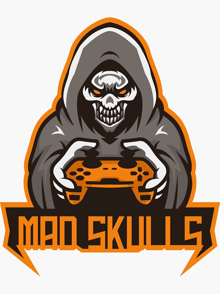 "mad skull speaker with lights" Sticker for Sale by MSsolanki | Redbubble