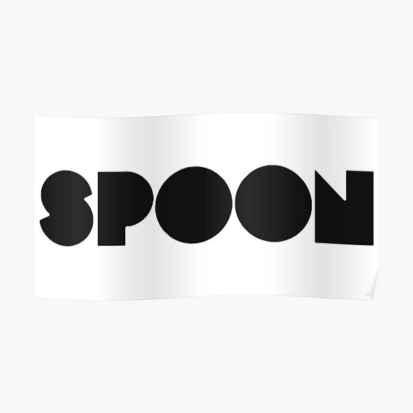 "spoon band classic logo" Poster for Sale by sairasbee | Redbubble