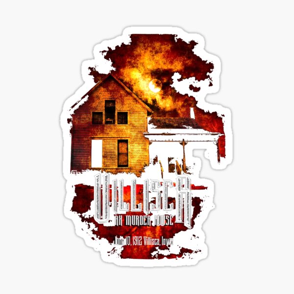"Villisca Ax Murder House" Sticker for Sale by Scarles | Redbubble