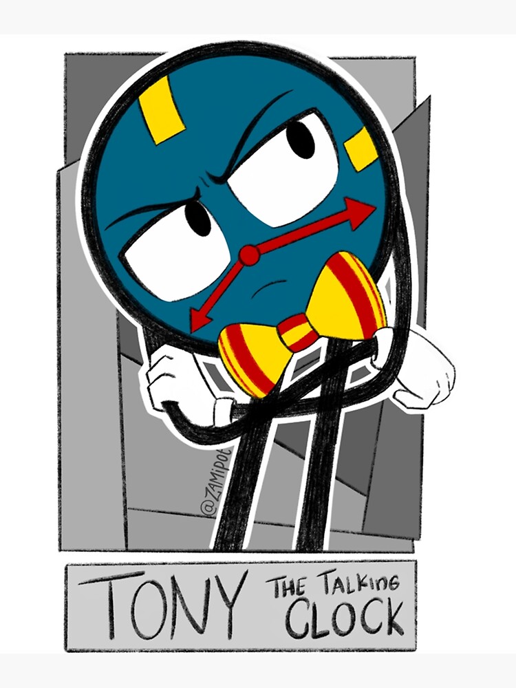 Poster « DHMIS Tony le parlant Horloge », par MerlShel | Redbubble