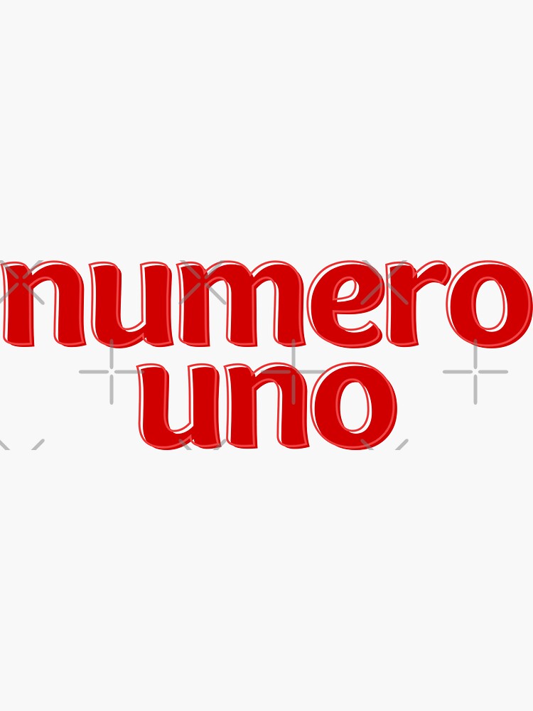 "Numero Uno For Men And Women Funny" Sticker for Sale by NACER-4-SHOP ...