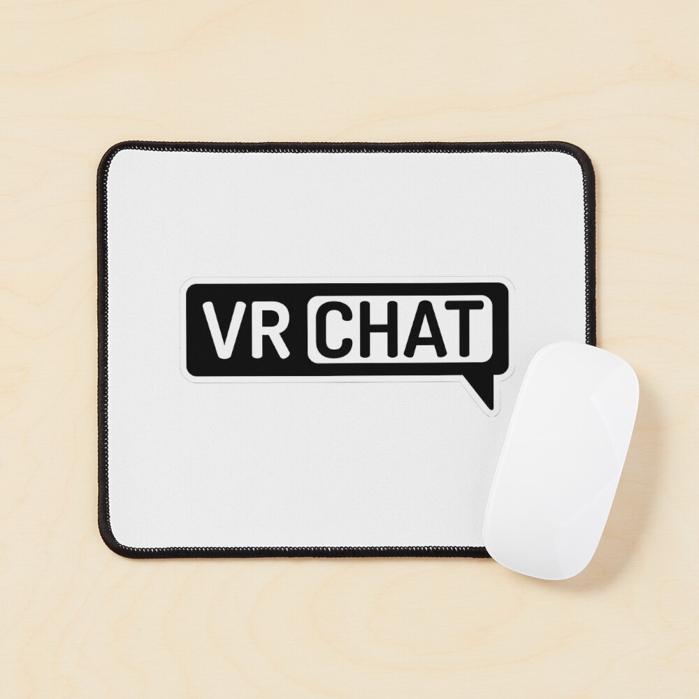"VRCHAT Logo Black Background" Sticker for Sale by 4889276874 | Redbubble
