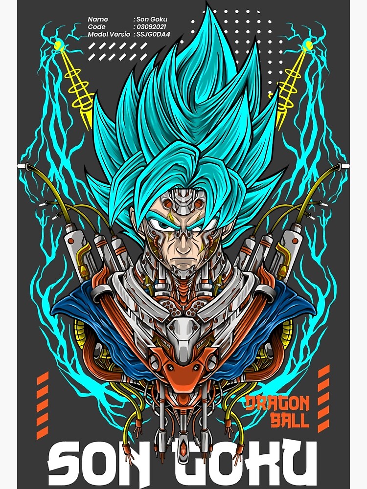 "Dragon Ball Goku Metal Super Saiyan God/Gift Friends" Poster for Sale ...