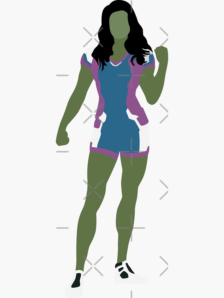 "She-Hulk" Sticker for Sale by OrakArt | Redbubble