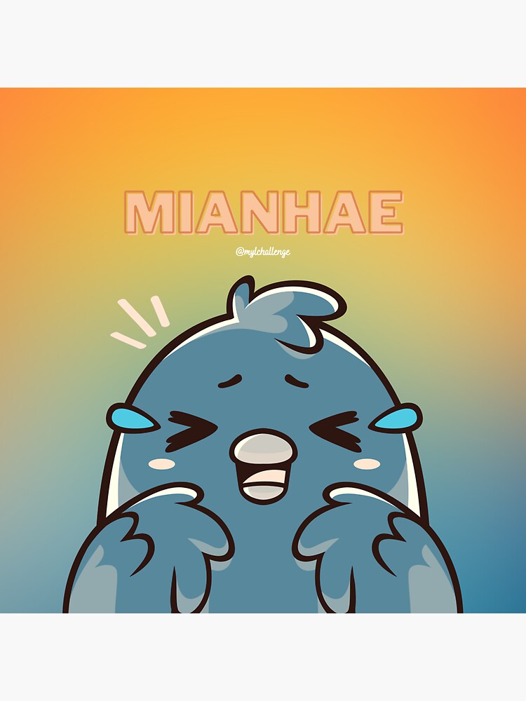 "Blue Mianhae bird" Sticker for Sale by Mylchallenge | Redbubble