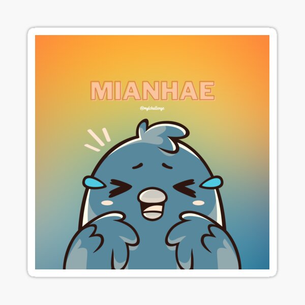 "Blue Mianhae bird" Sticker for Sale by Mylchallenge | Redbubble