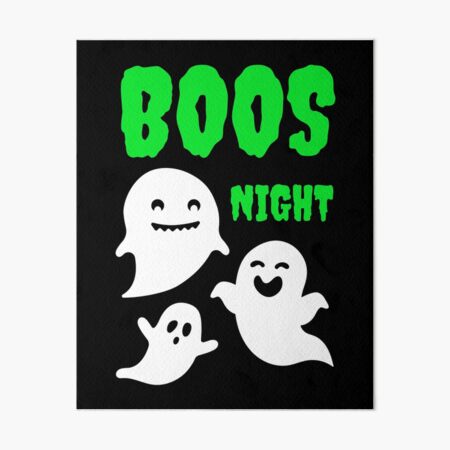 "Boos night" Art Board Print for Sale by MudPuppet | Redbubble