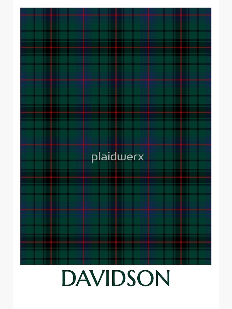 "Clan Davidson Tartan" Art Print for Sale by plaidwerx | Redbubble
