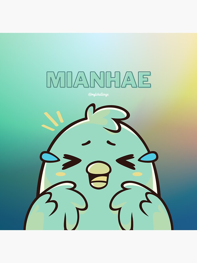 "Light green Mianhae bird" Sticker for Sale by Mylchallenge | Redbubble