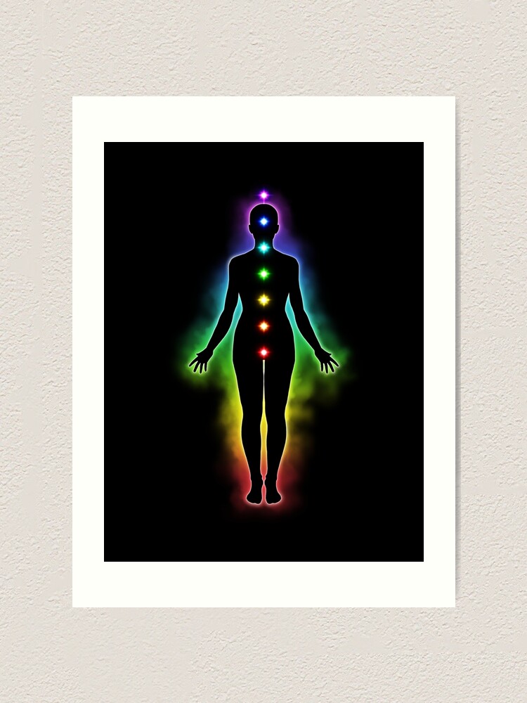 "Chakra Silhouette" Art Print for Sale by FantasyDesigns | Redbubble