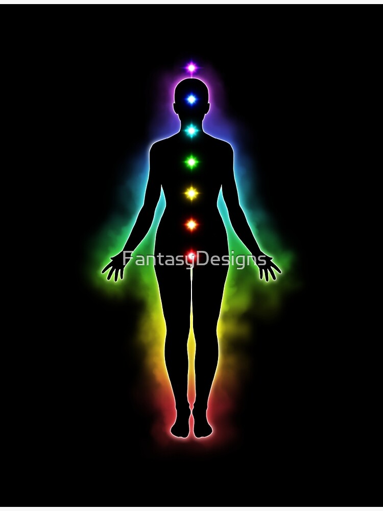 "Chakra Silhouette" Art Print for Sale by FantasyDesigns | Redbubble