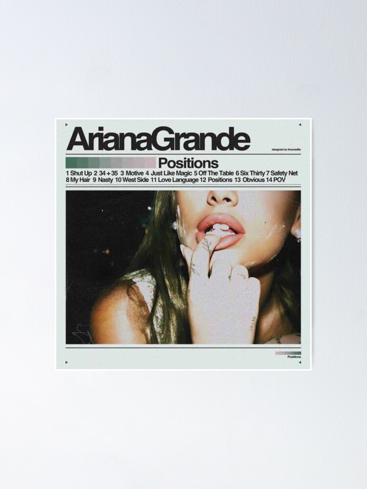 "Tracklist Album Poster" Poster for Sale by cloudemesina | Redbubble