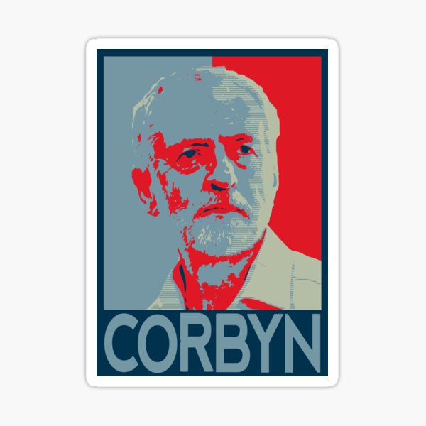 "Corbyn Hope Poster" Sticker for Sale by conwakk | Redbubble
