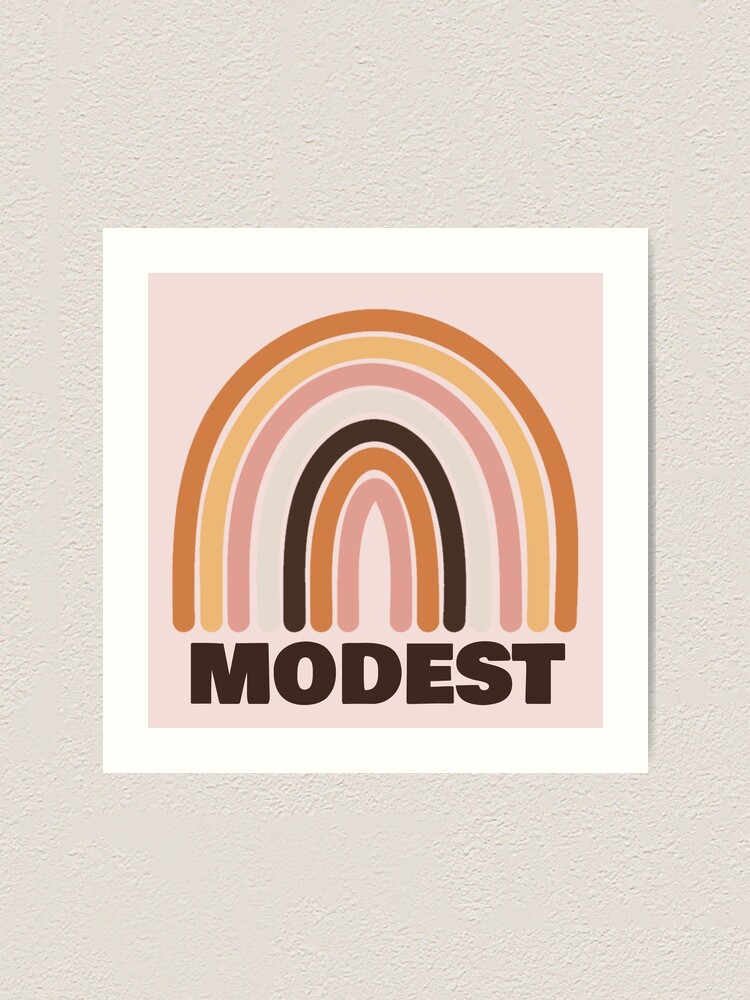 Lámina artística «Diseño de arco modesto: la modestia es mi corona, ser ...