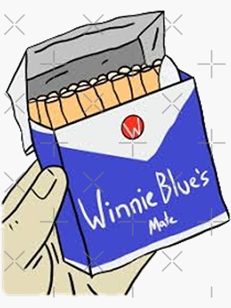 "Winnie Blues" Sticker for Sale by Tapeshwari099 | Redbubble