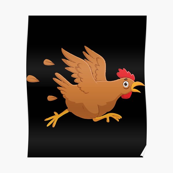 "Running chicken meme gtg chicken " Poster for Sale by SapphireYashita ...