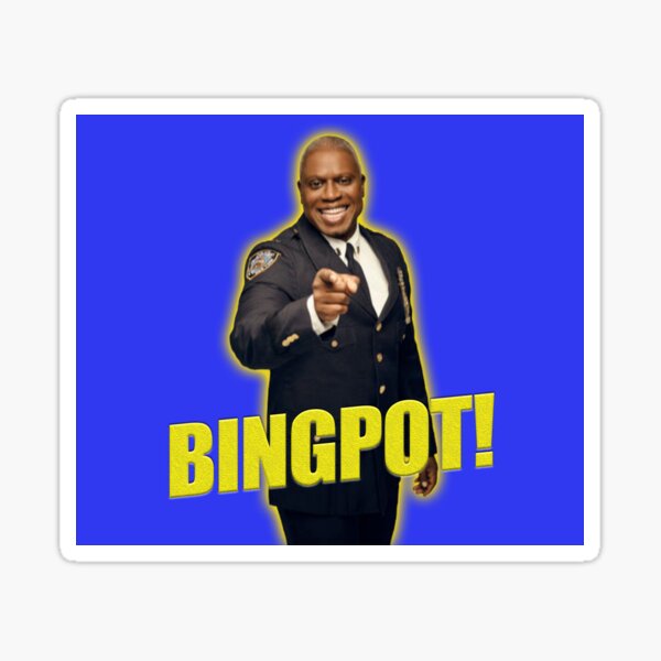"Bingpot - Captain Holt - Brooklyn Nine-Nine" Sticker for Sale by ...