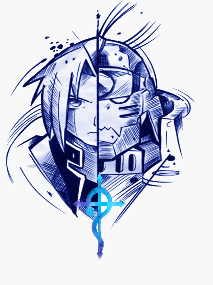 "Fullmetal Alchemist" Sticker for Sale by Gabreilhotanime | Redbubble