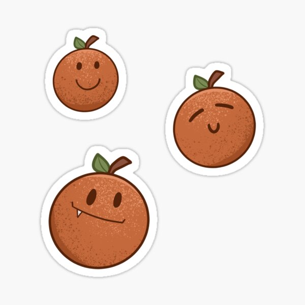 "Happy oranges!" Sticker for Sale by MiniMellows | Redbubble