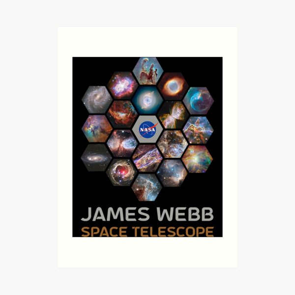 "James Webb Space Telescope Official NASA Logo JWST" Art Print for Sale ...