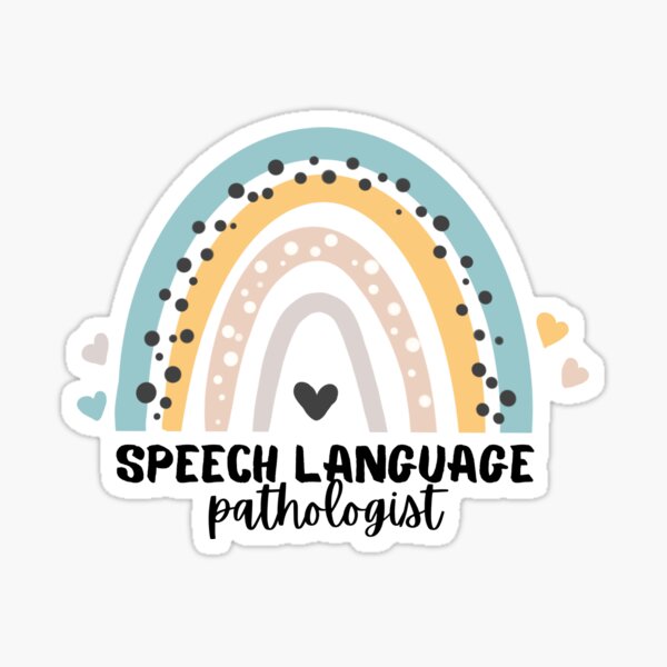 "Speech Language Pathologist Speech Therapy SLP Gift Boho" Sticker for ...