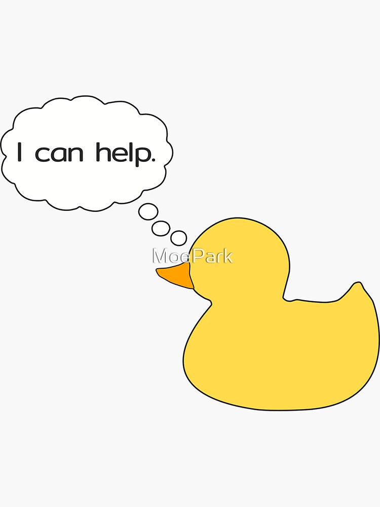 "Rubber Ducky - I Can Help (Developer or Emotional Support Duck ...