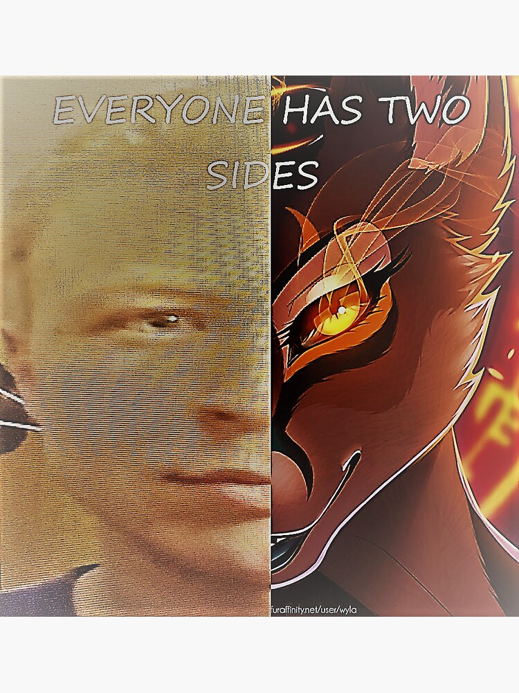 "Two face" Sticker for Sale by MonkeProduction | Redbubble