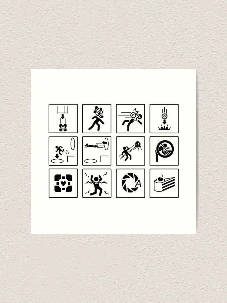 "Portal Signs" Art Print for Sale by conwakk | Redbubble