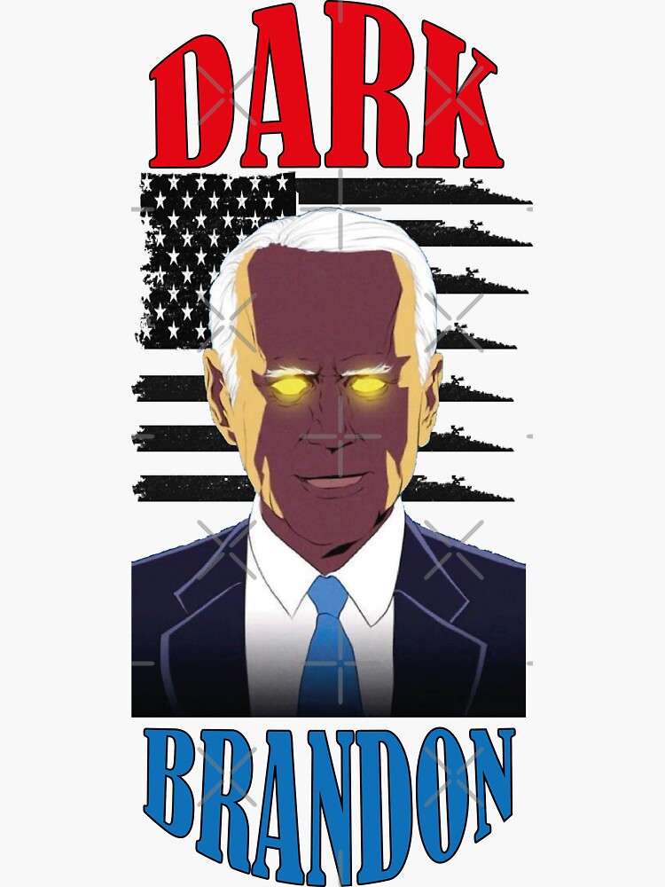 "Dark Brandon meme usa" Sticker for Sale by MohamedMAD | Redbubble