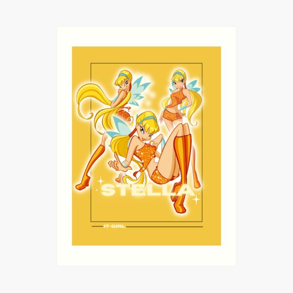 "Stella from Winx club yellow aesthetic oster" Art Print for Sale by ...