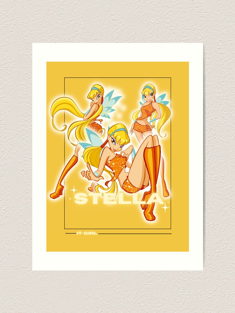 "Stella from Winx club yellow aesthetic oster" Art Print for Sale by ...