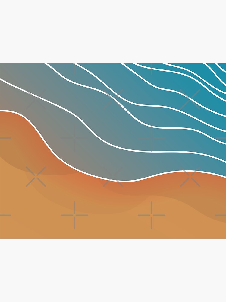 "Waves I" Sticker for Sale by Benpa | Redbubble