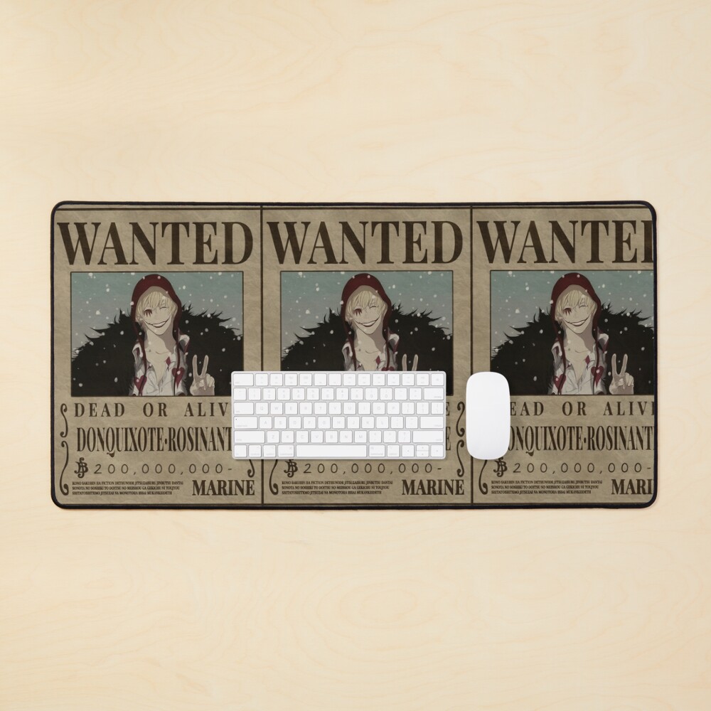 "Donquixote Rosinante Wanted One Piece Corazon Bounty Poster" Greeting ...