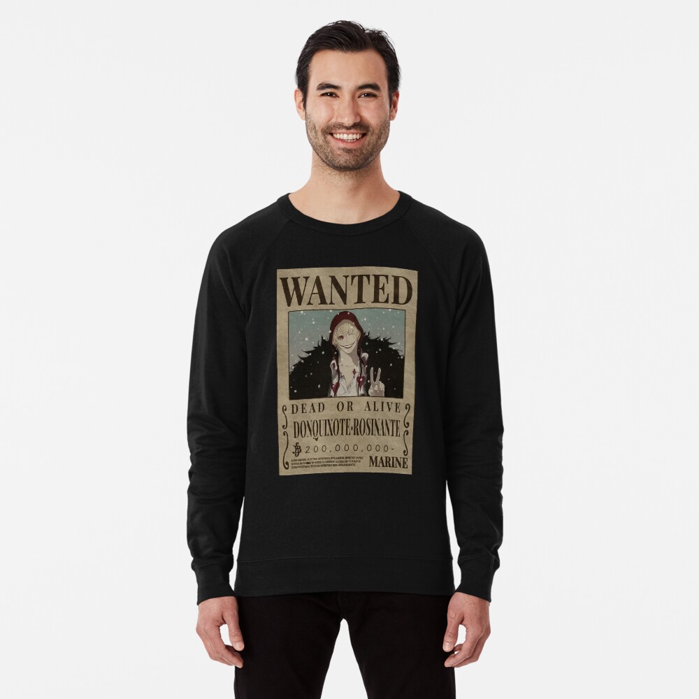 "Donquixote Rosinante Wanted One Piece Corazon Bounty Poster" Greeting ...