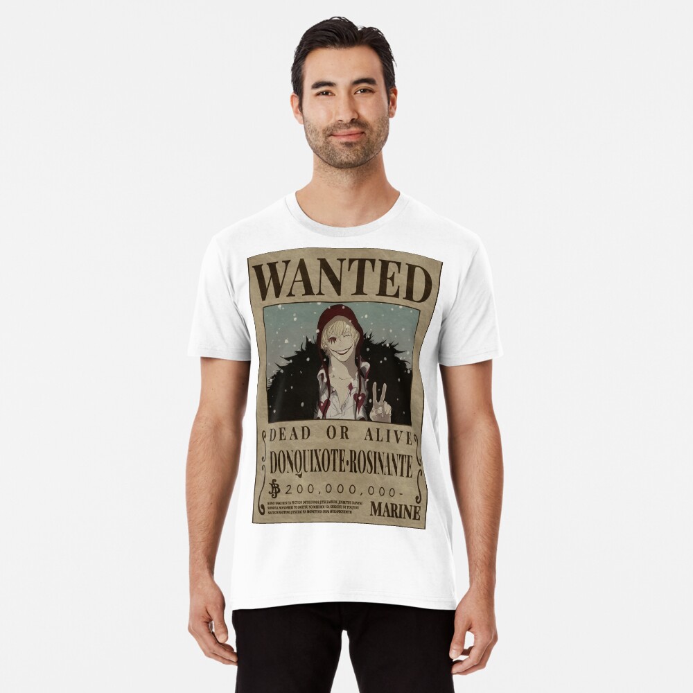 "Donquixote Rosinante Wanted One Piece Corazon Bounty Poster" Greeting ...