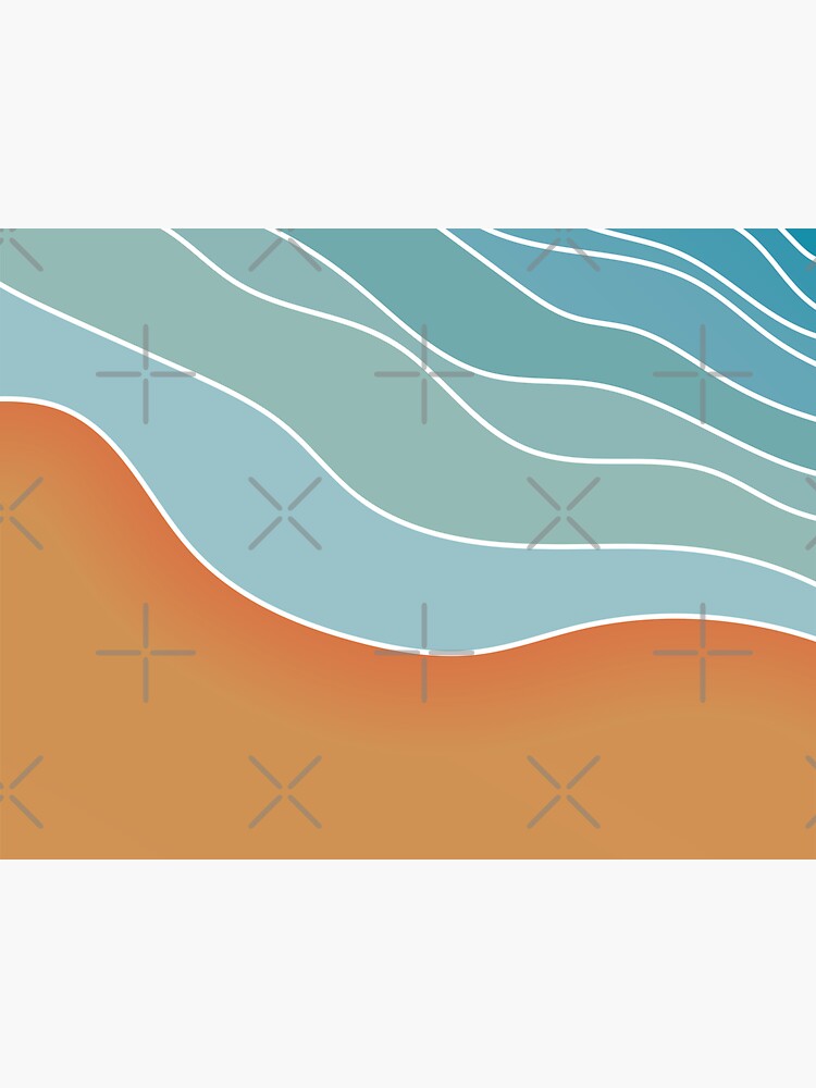 "Waves II" Sticker for Sale by Benpa | Redbubble