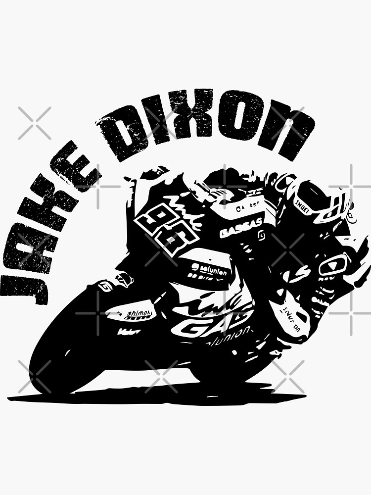 "Jake Dixon Motorcycle racer designs " Sticker for Sale by Saxon ...