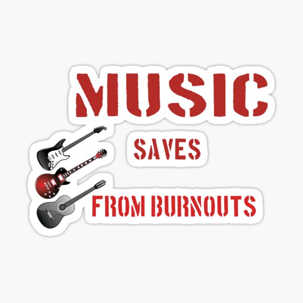"music saves souls " Sticker for Sale by affordableart | Redbubble