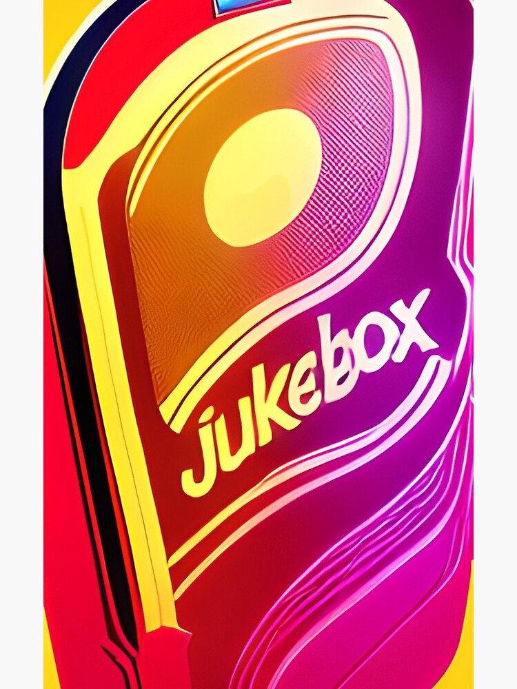 "Red Jukebox" Poster for Sale by TatBreeze | Redbubble