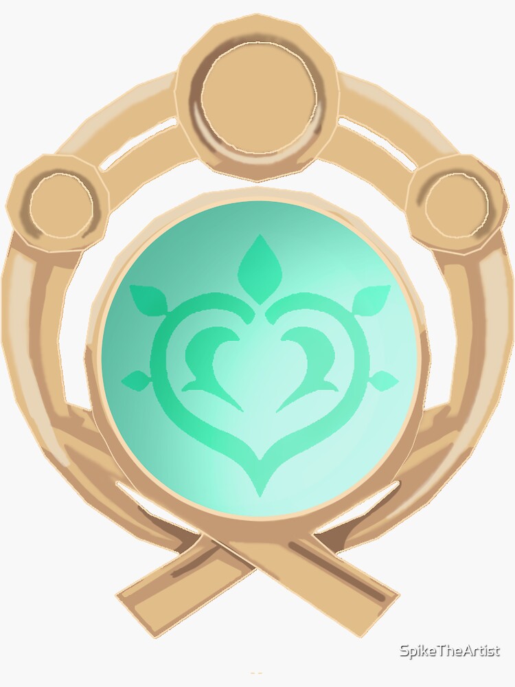 "Inazuma Dendro vision" Sticker for Sale by SpikeTheArtist | Redbubble